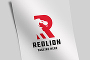 Red Lion Letter R v.2 Logo, a Branding & Logo Template by Design_Planet