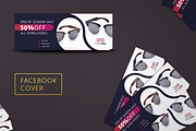 Glasses Shop Facebook Cover, a Templates & Theme by UNIK Agency