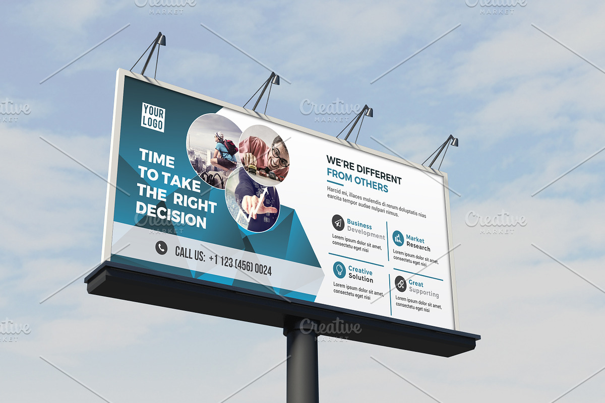 Billboard Template, a Flyer Template by Cristal Pioneer | Creative Market