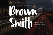Brown Smith - Modern Bold Script fon, a Script Font by Nahar_std