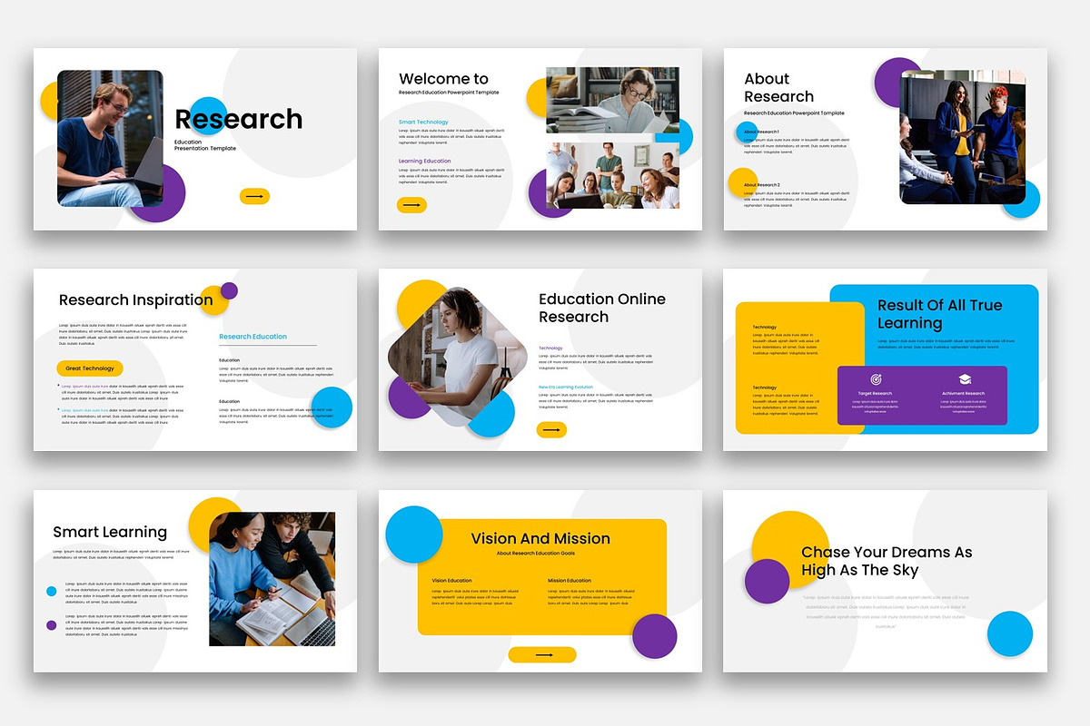 Research-Educative PowerPoint, a Presentation Template by kreatifreya