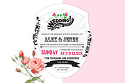 Curve Wedding Invitation Card, an Invitation Template by ORCOLOR