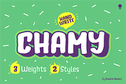 Chamy handwrite font family | Creative Market
