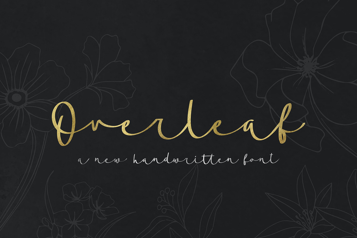 Overleaf Script Font, a Script Font by Salt & Pepper Designs