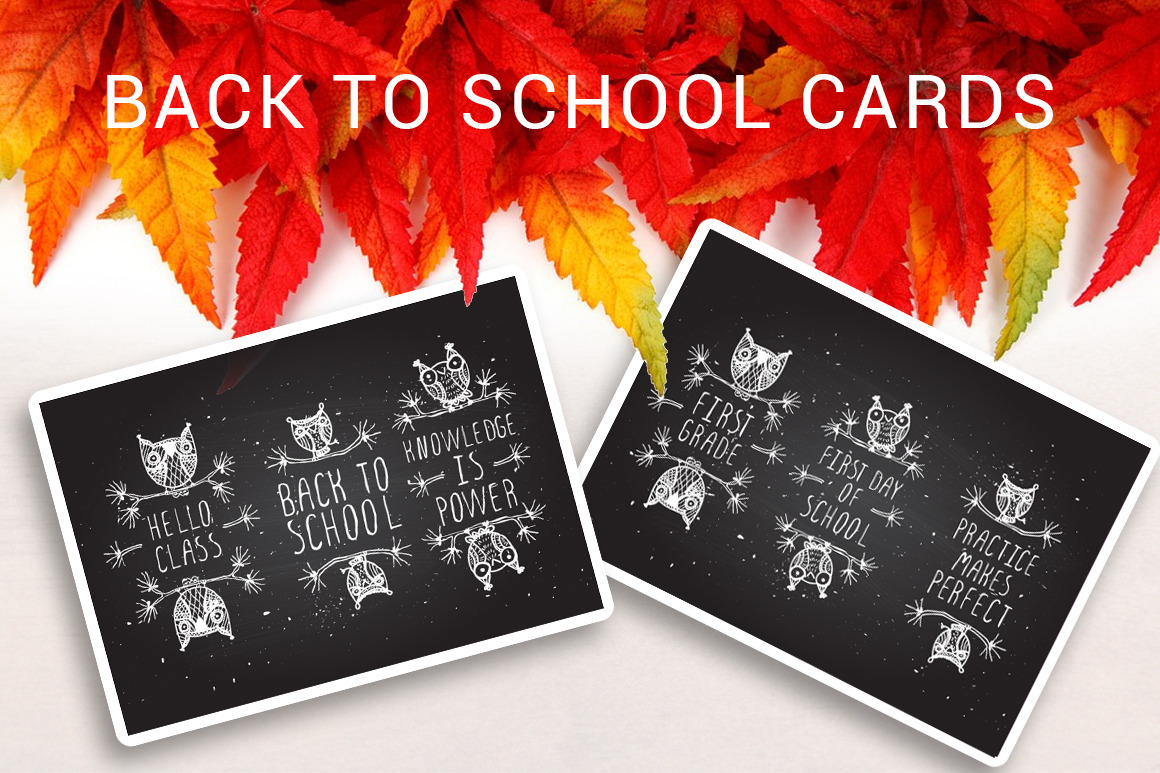 Back to school cards, a Decorative Illustration by AV Design
