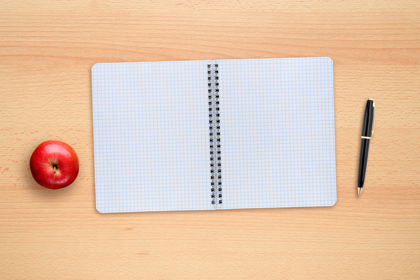 School copybook, pen and apple, a School & Education Photo by Anatoliy ...