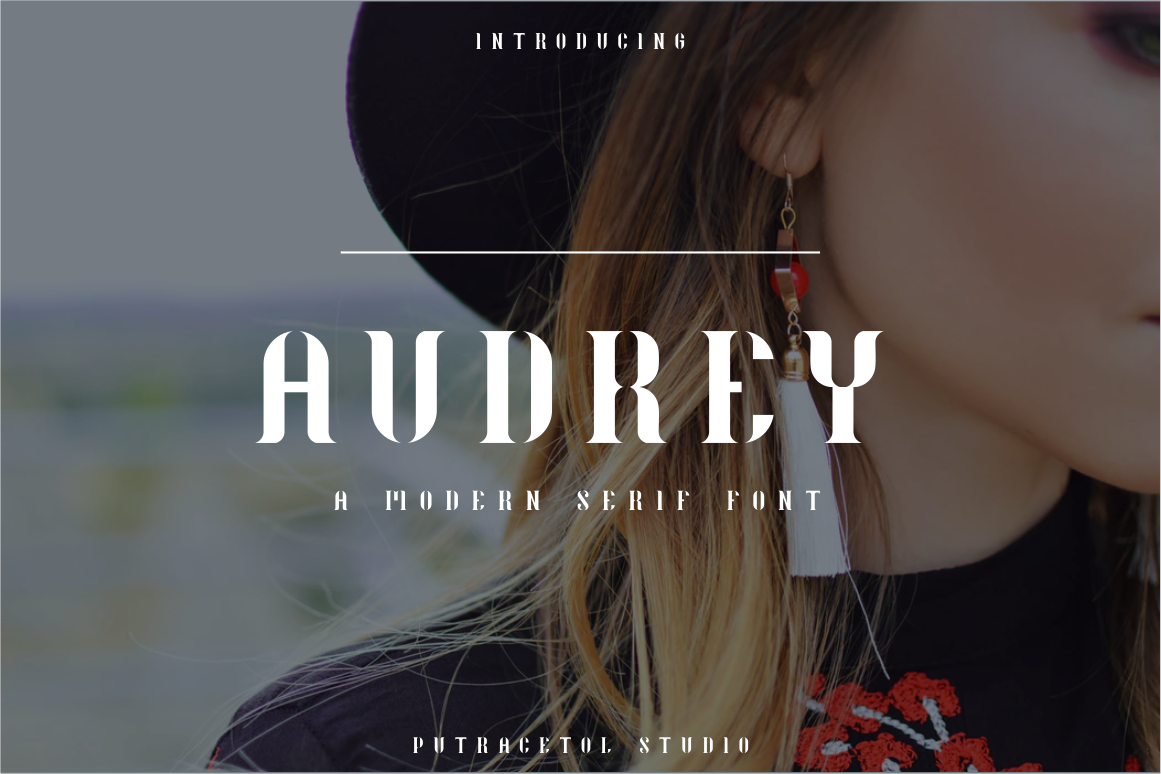 Audrey Font, a Serif Font by PutraCetol Studio