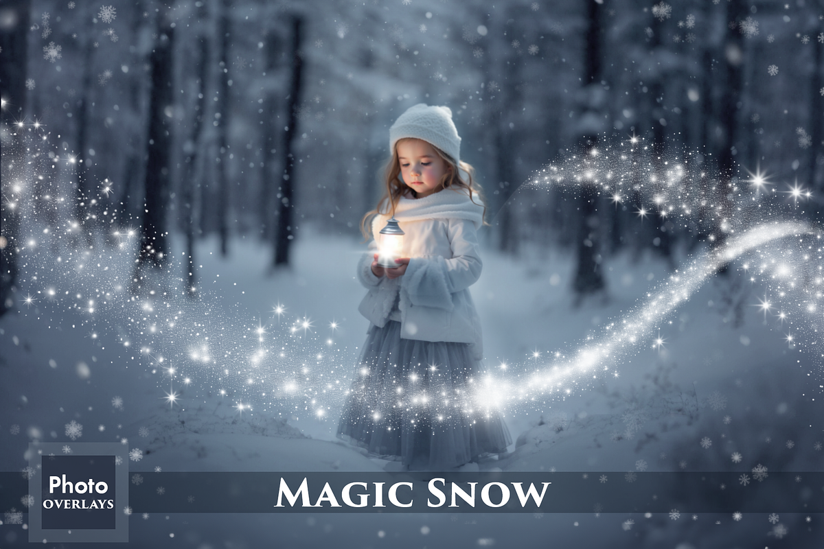 100 Magic Snow Overlays, an Object Graphic by HappyNews