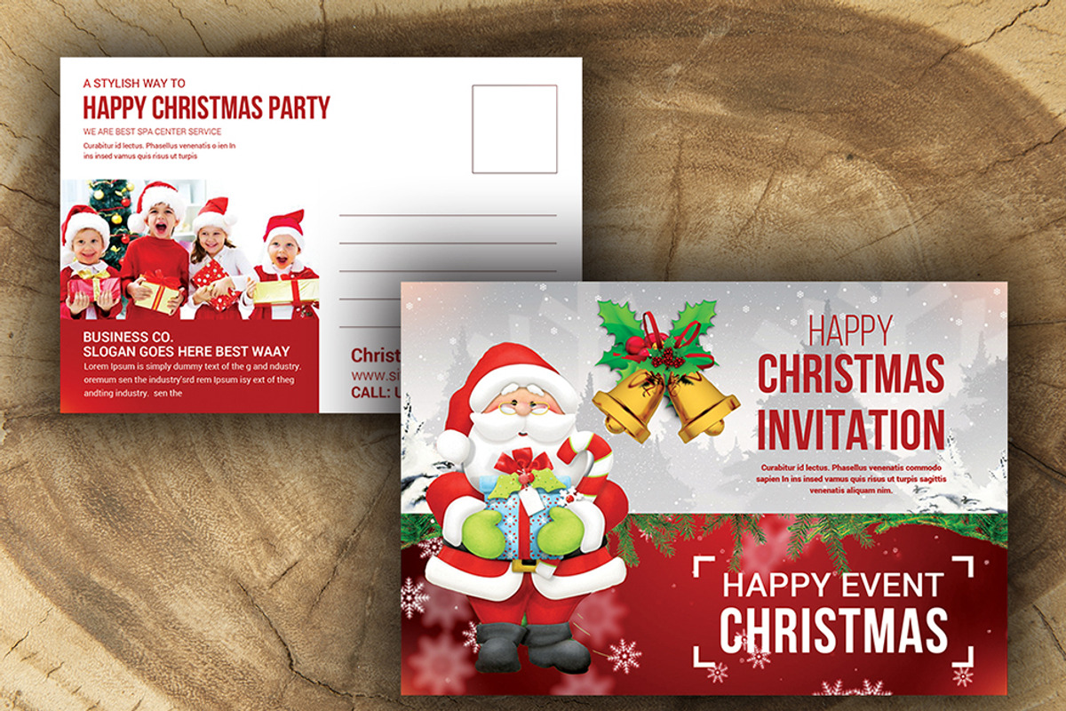 20-Psd Christmas Cards Bundle, a Card Template by AfzaalGraphics