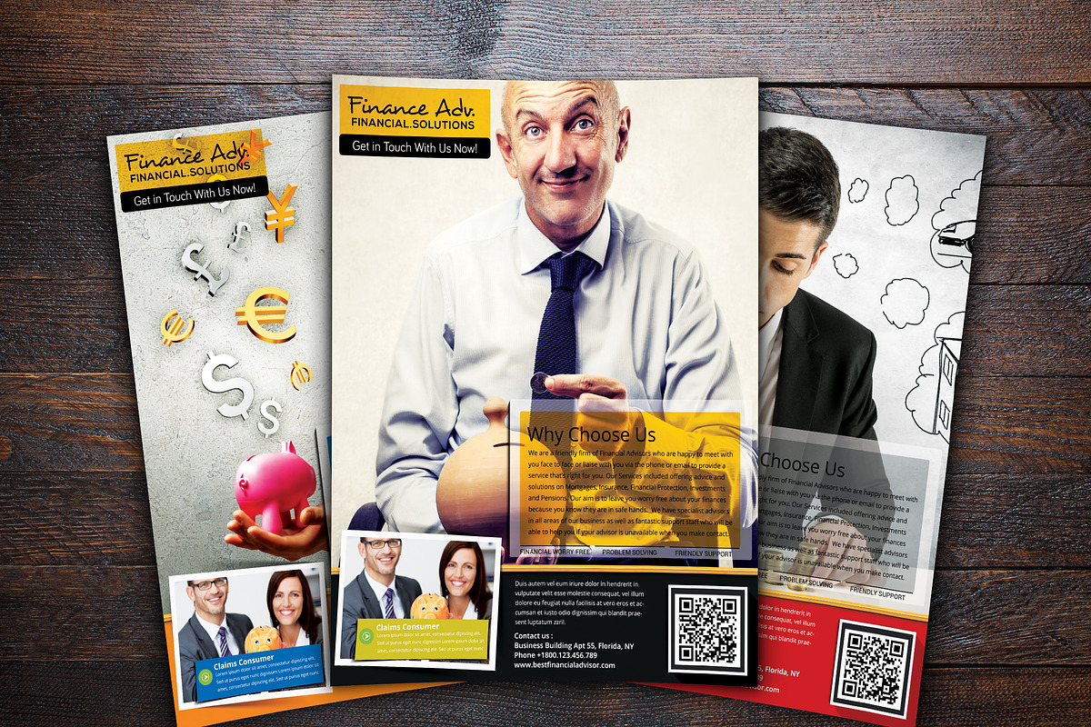 Business Financial Advisor Flyer, a Flyer Template by Design Addict