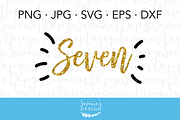Seven Year Old Birthday SVG Files, an Illustration by SavanasDesign