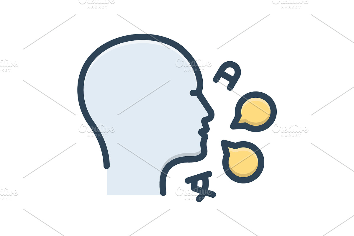 Accent pronunciation color icon, an Icon by Creative priyanka ...