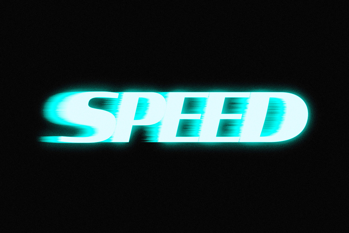 Speed Racer Text Effect, a Mockup by Design Squad