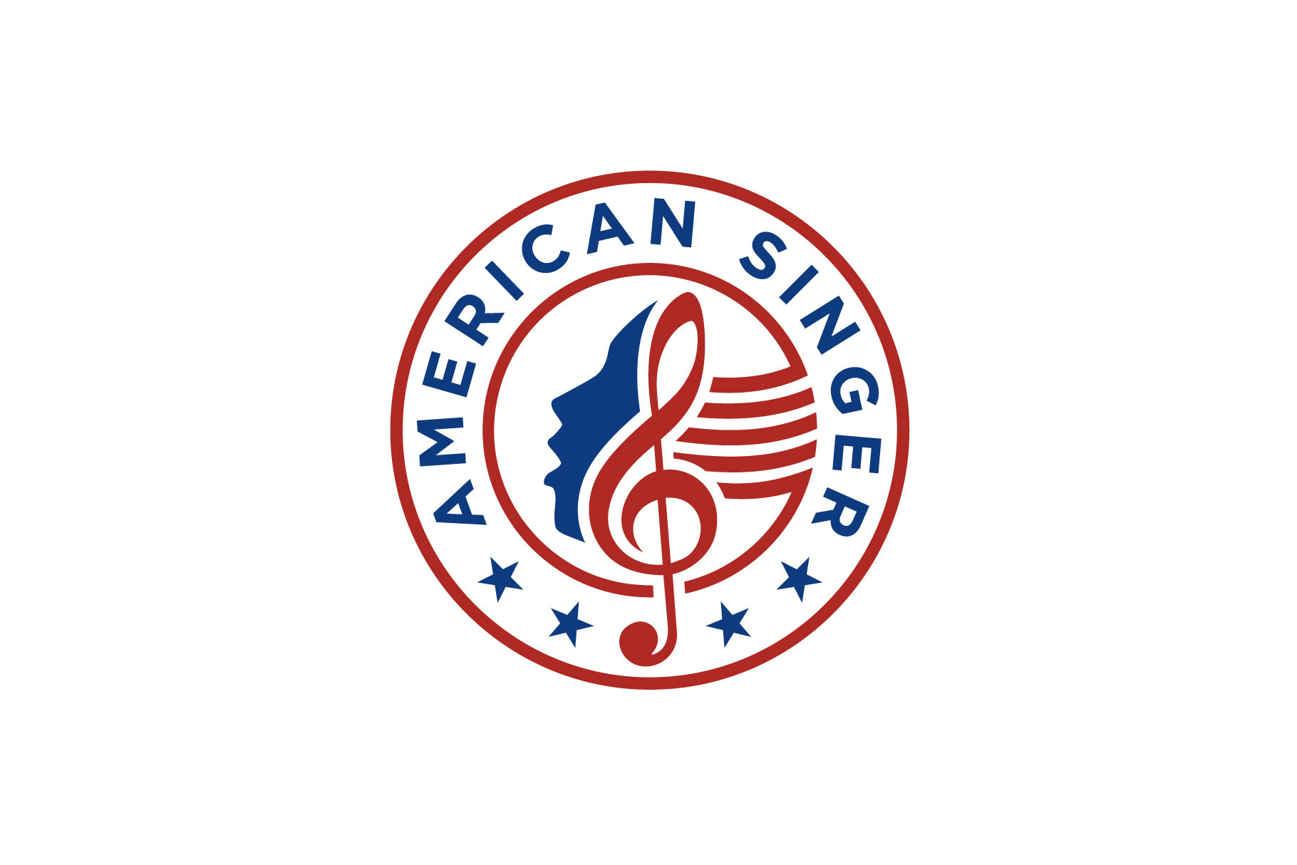 American Singer / Choir logo design, a Branding & Logo Template by Enola99d