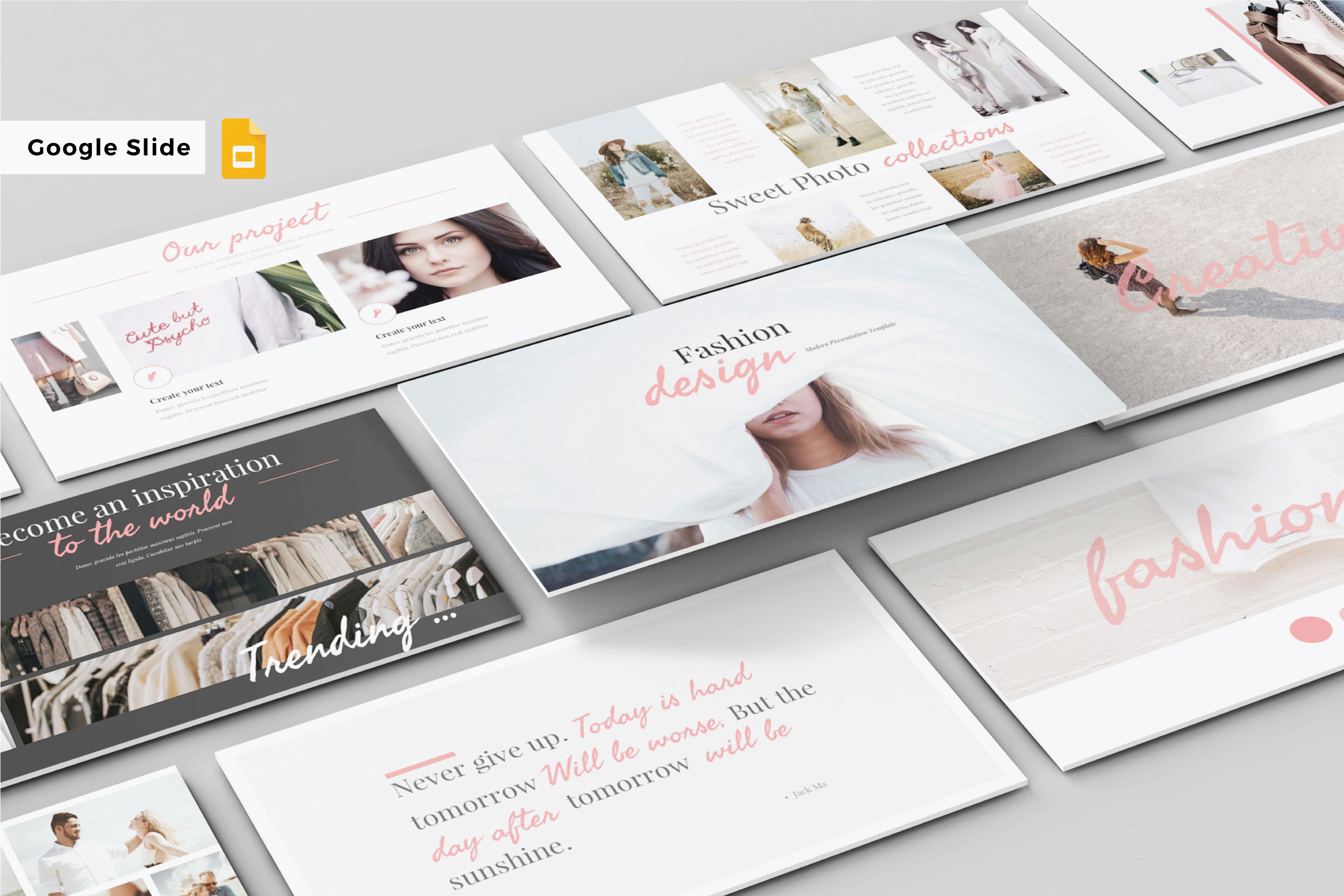 FASHION DESIGN-Google Slide Template, a Presentation Template by Shafura
