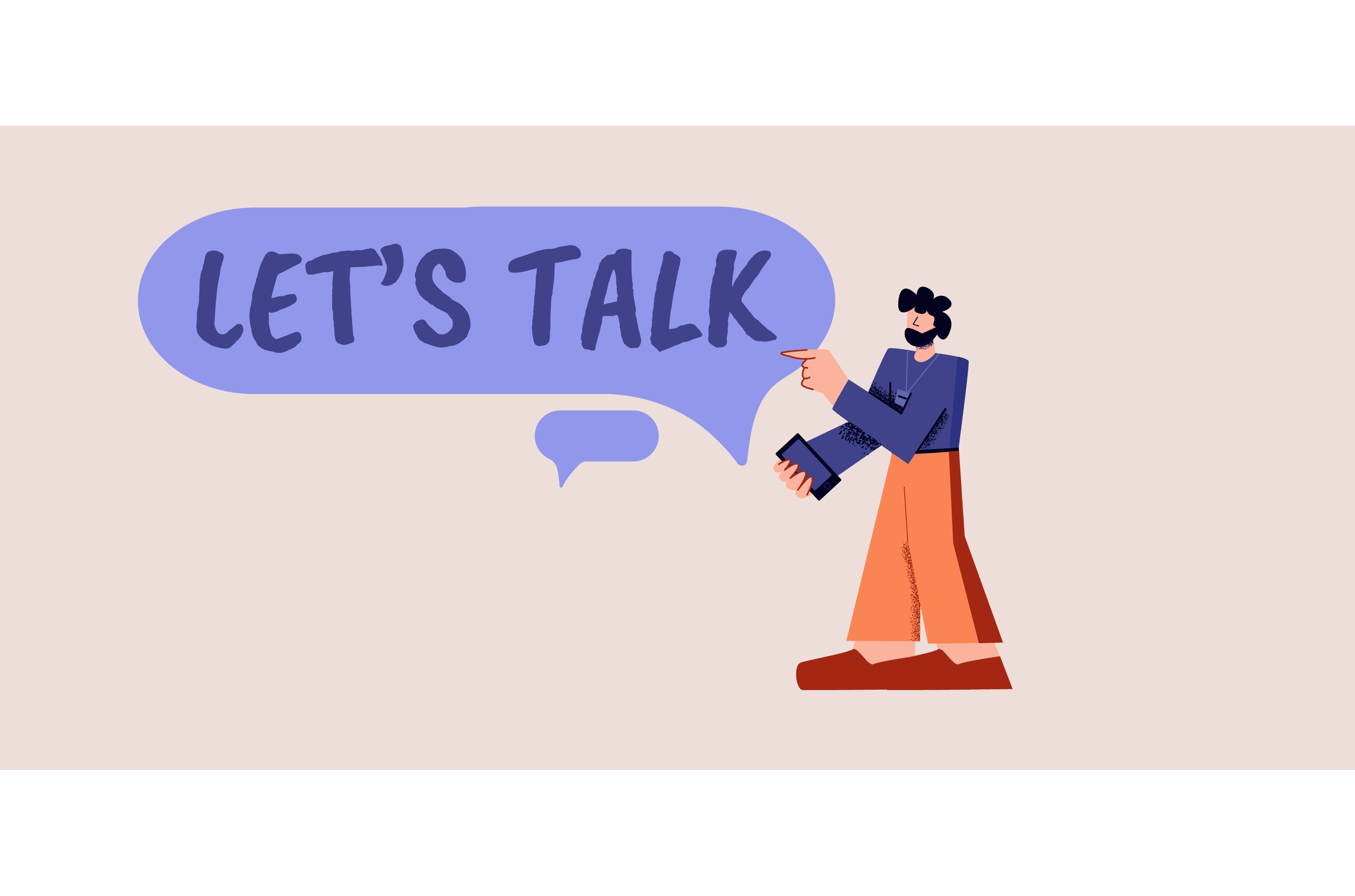 Lets talk poster. Symbol, a Work Illustration by skripnikbb