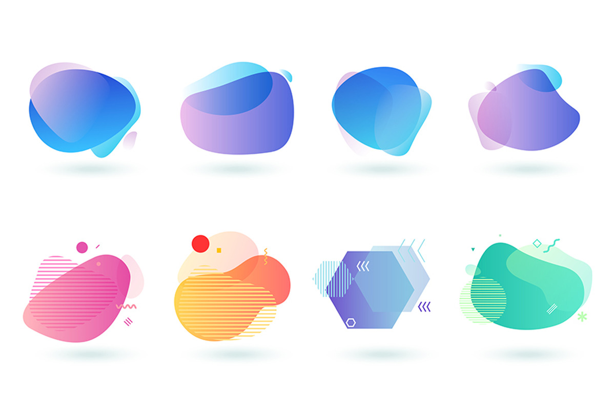 Set of abstract design elements, a Background Graphic by PureSolution ...