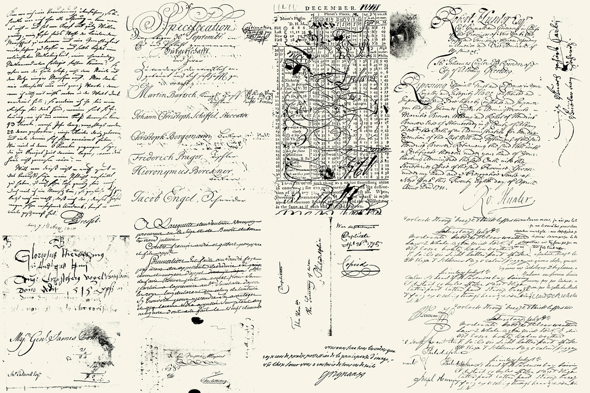 Letters Handwriting Overlays, a Texture Graphic by A Wandering Light ...