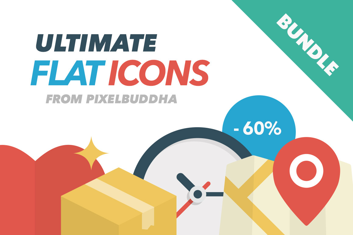 Buy Ultimate Flat Icons Bundle (-60%)