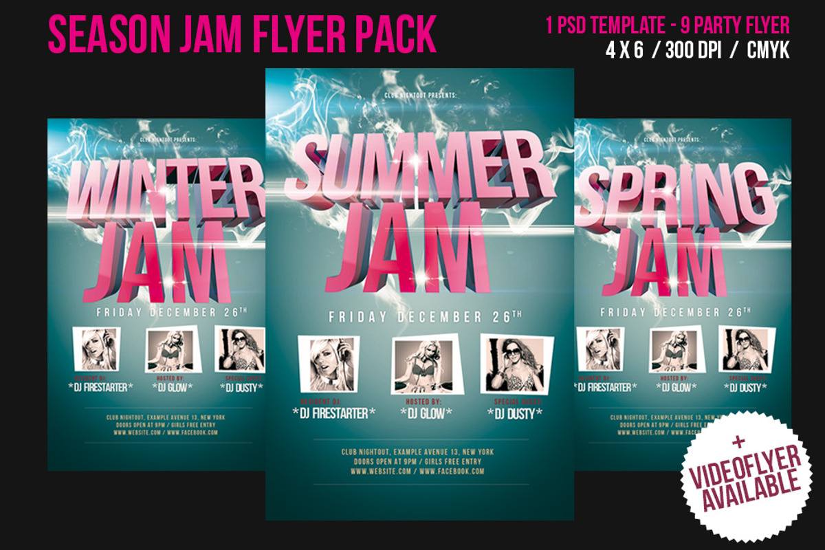 Season Jam Flyer, a Flyer Template by stockgorilla