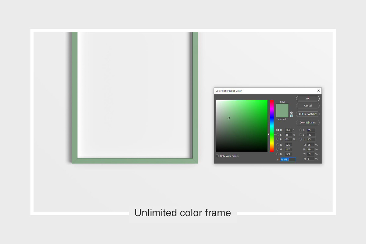 8x10 Inches Photo Frames Mockup, a Print Template by graphiccrew