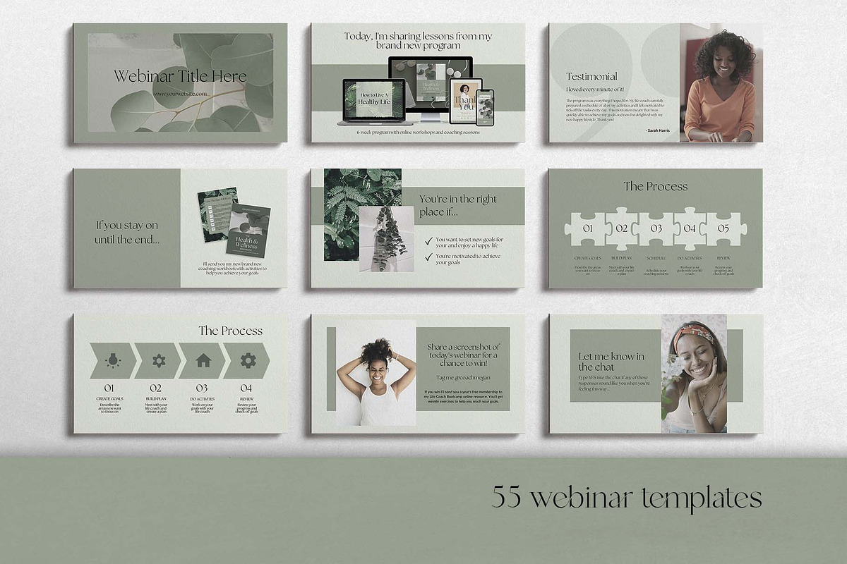 Health & Wellness Coach Canva Template