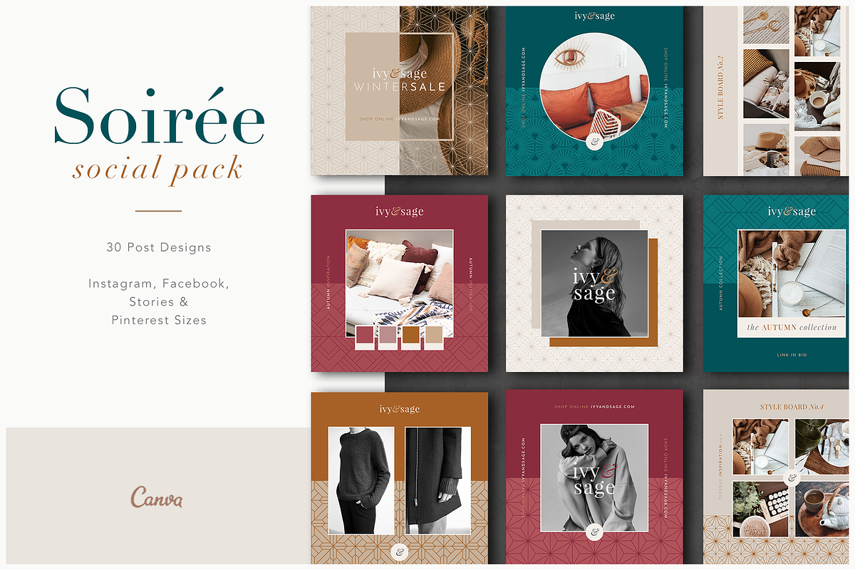 Canva Template Social Bundle