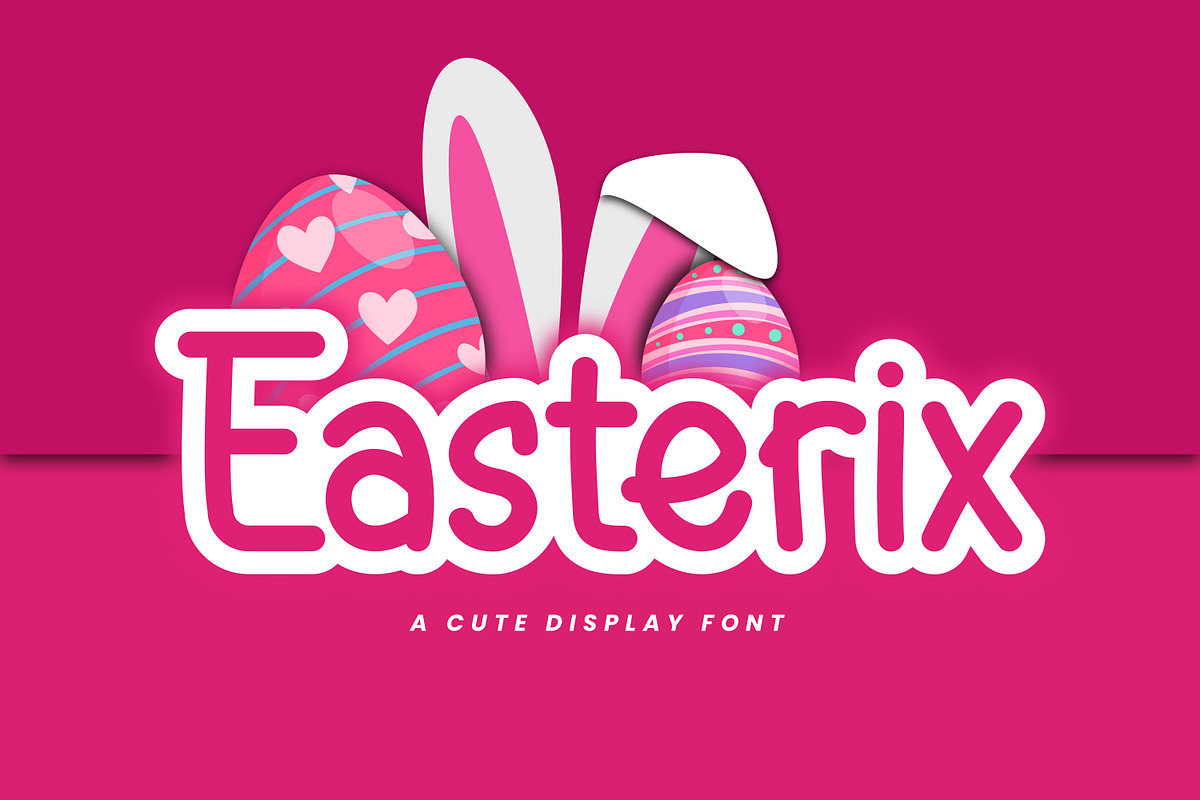 Easterix, a Sans Serif Font by Rishsketch