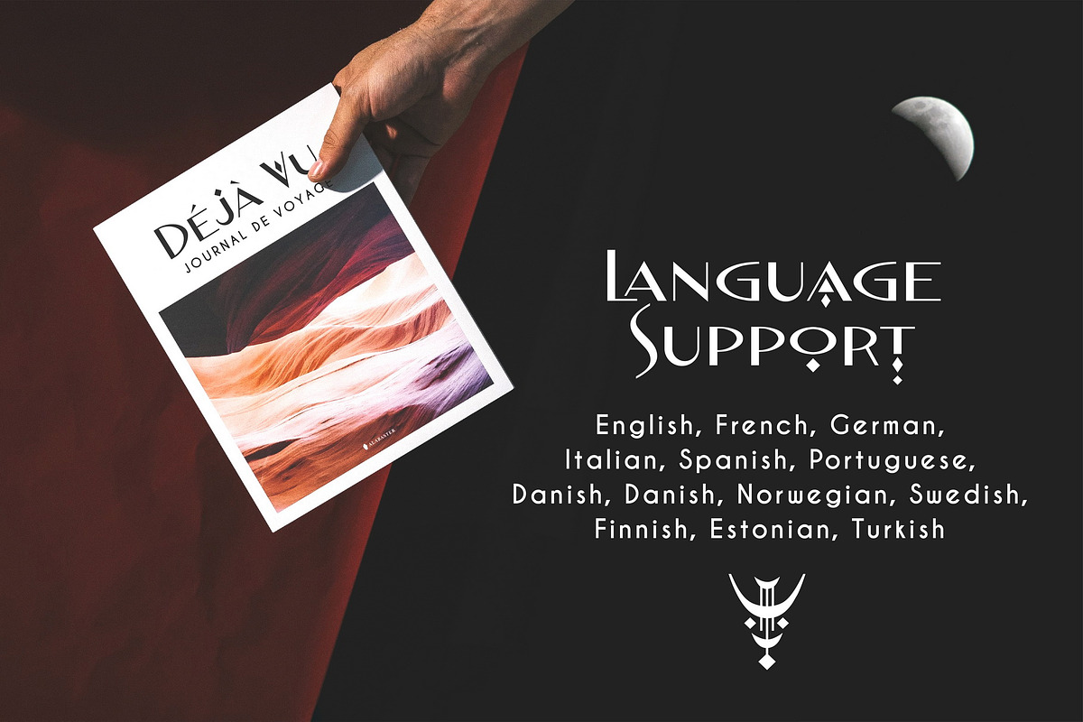 Moonwild - Celestial Font & Symbols, a Sans Serif Font by Struvictory.art