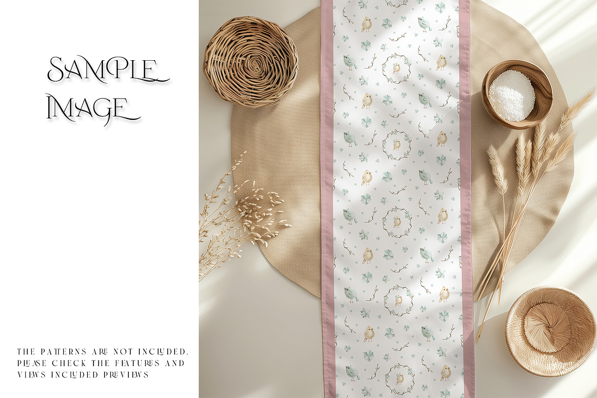 Table Runner with Smart Objects, a Household Mockup by mock-ups
