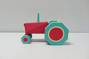 DIY Farm Tractor - 3d papercraft, a Templates & Theme by PAPER amaze