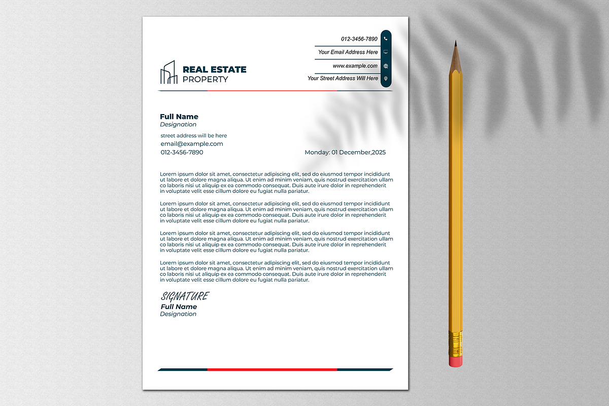Corporate Letterhead Layout