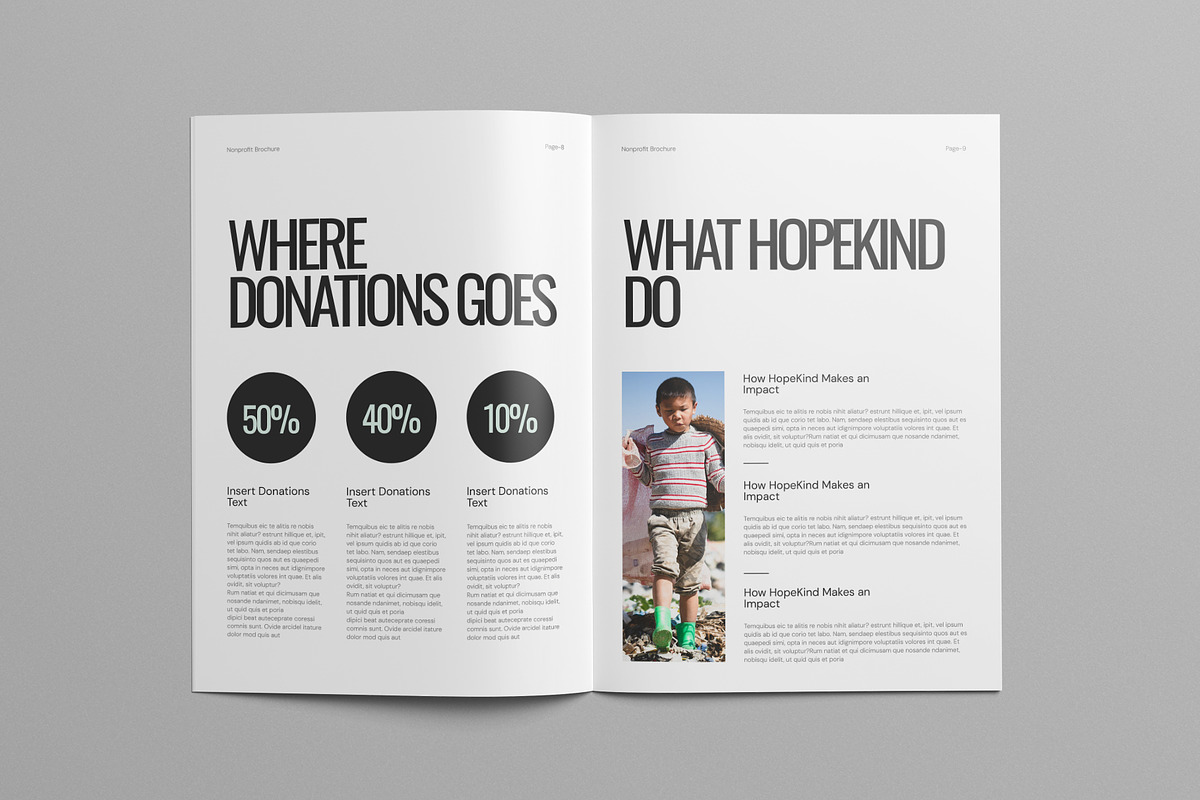 Nonprofit Charity Brochure | Canva, a Brochure Template by Pixelpick