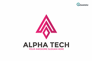 Alpha Tech Logo Template, a Branding & Logo Template by Geelator Studio