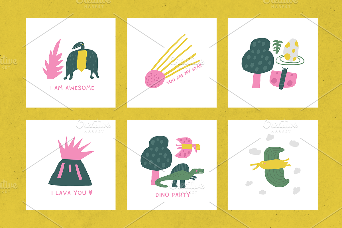 Dino Dinosaurs clip art, an Object Graphic by Veresk