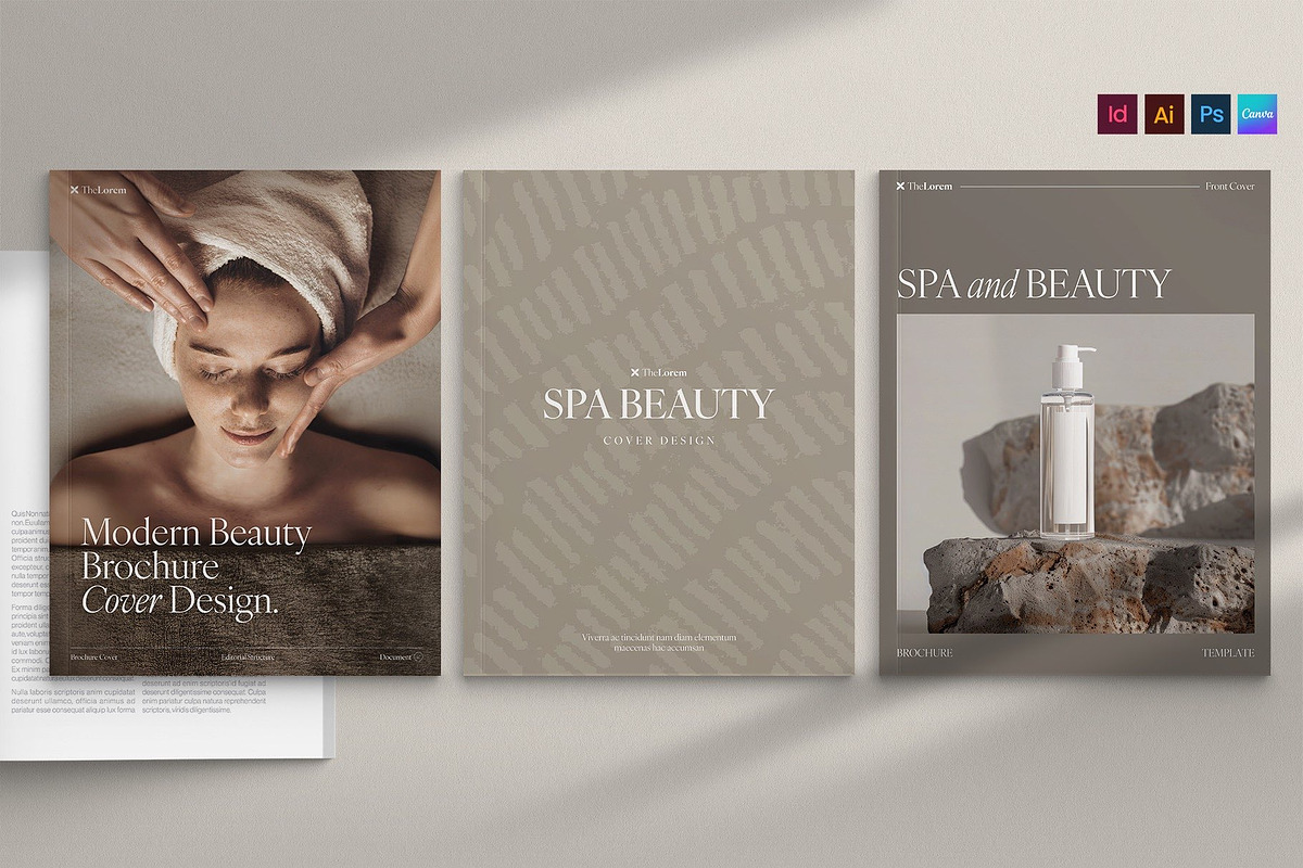 Beauty Spa Brochure Cover Template, a Brochure Template by BrandPacks