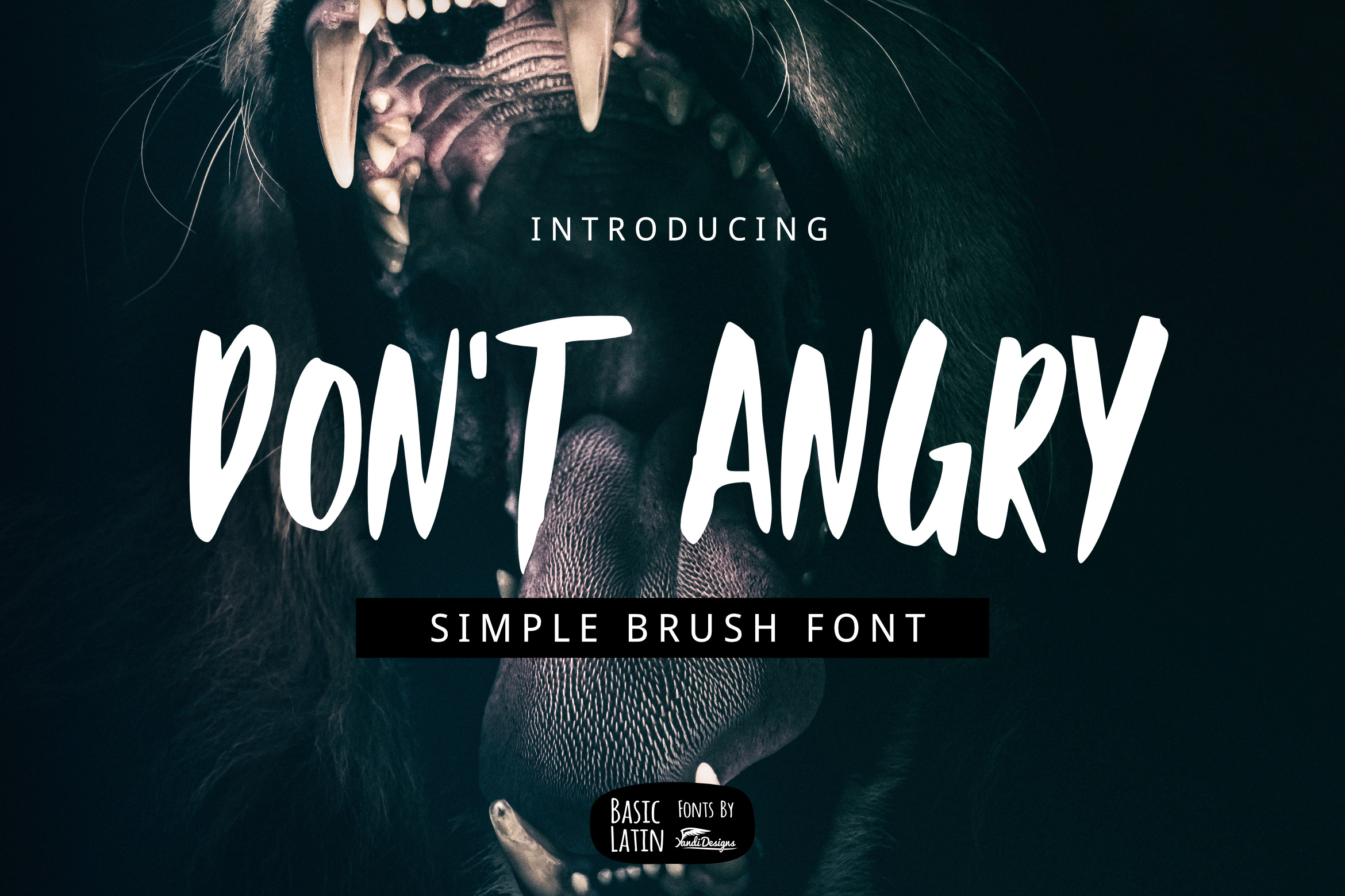 Don't Angry Font, a Font by YandiDesigns