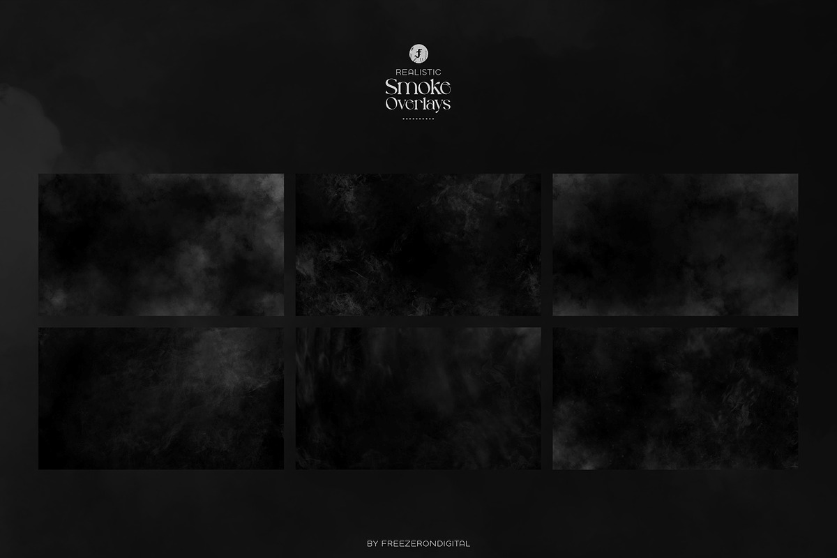 Realistic Smoke Overlays, a Texture Graphic by Freezerondigital