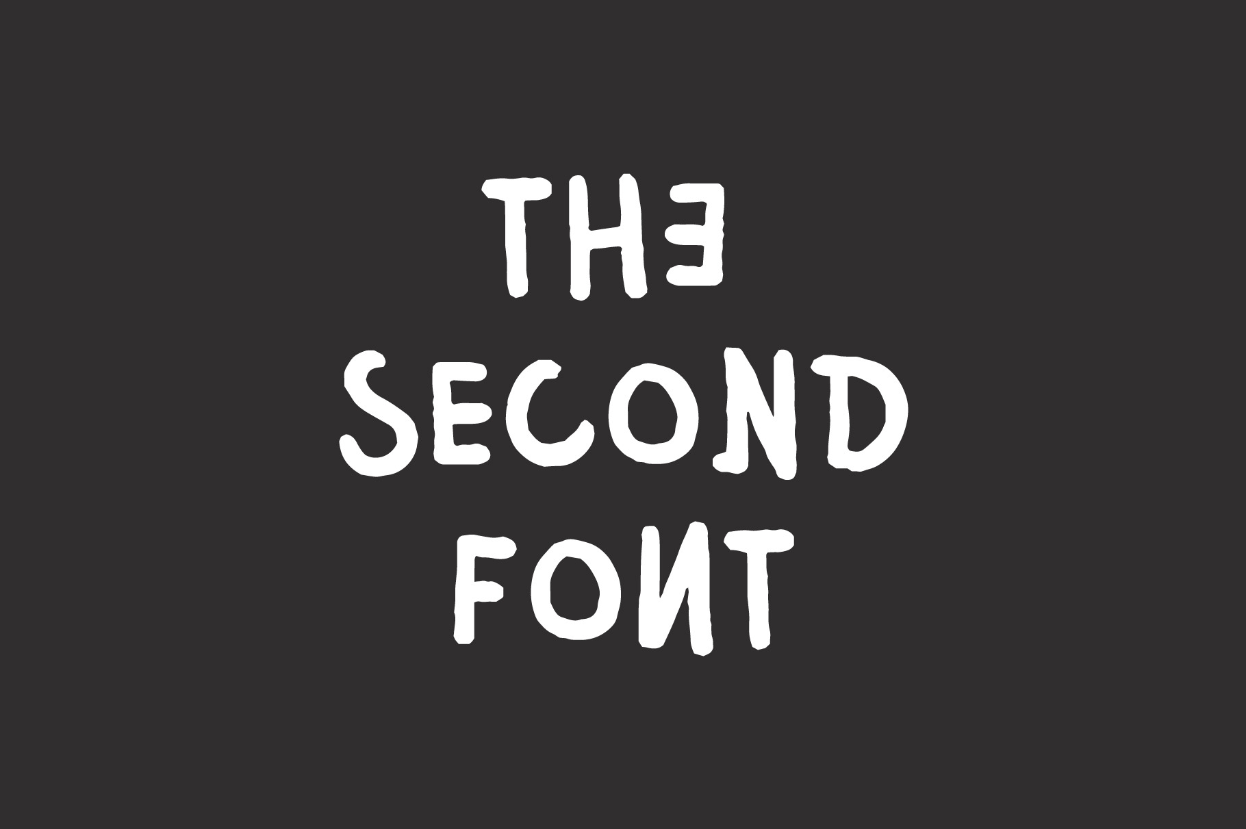 The Second Font, a Script Font by Sven Pels