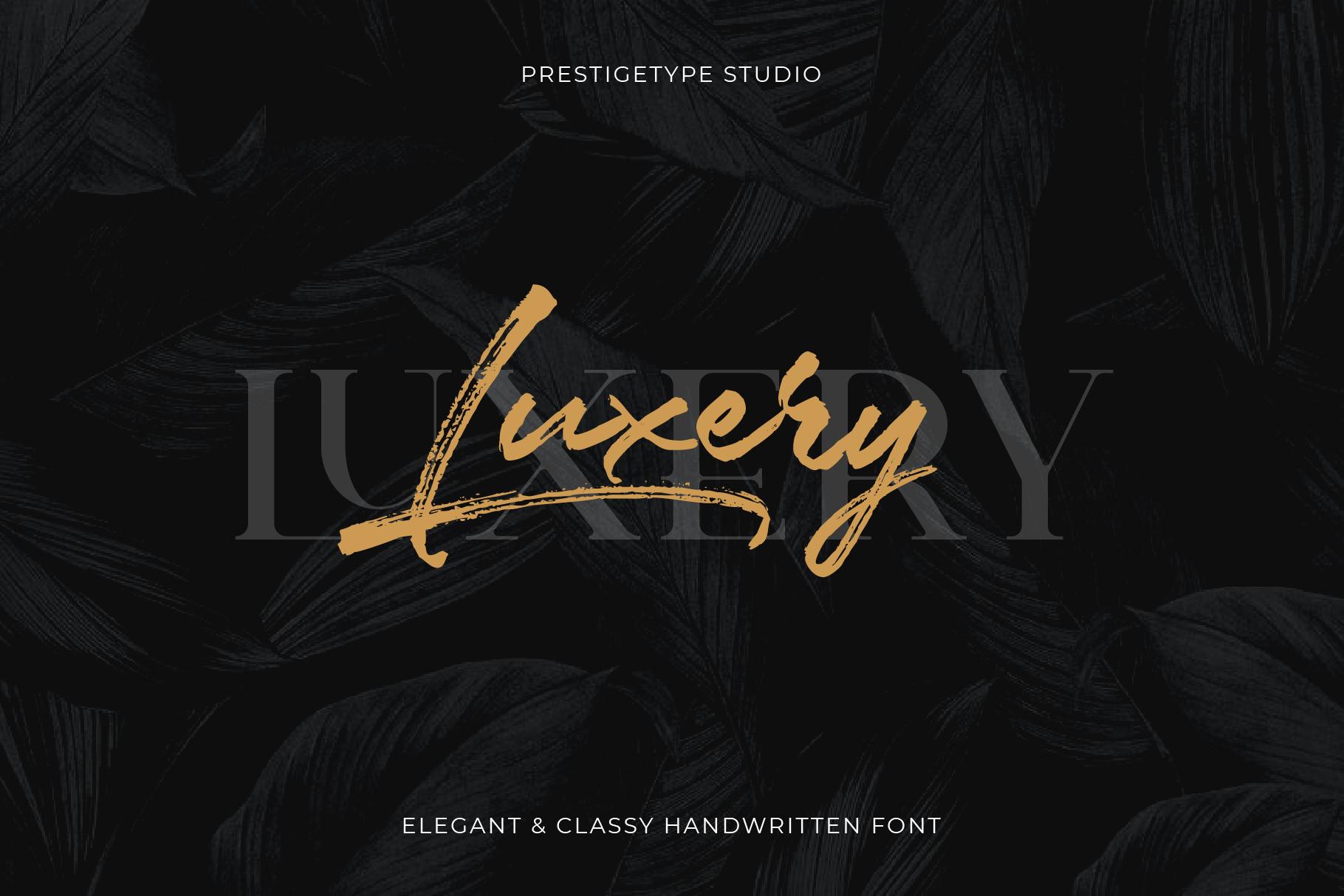 Luxery Classy Handwritten Font, a Script Font by Prestigetype