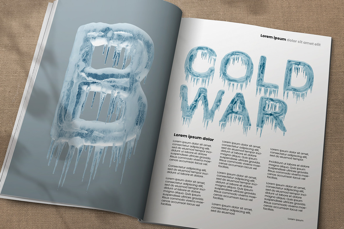 Ice Age Font, a Font by Handmadefont