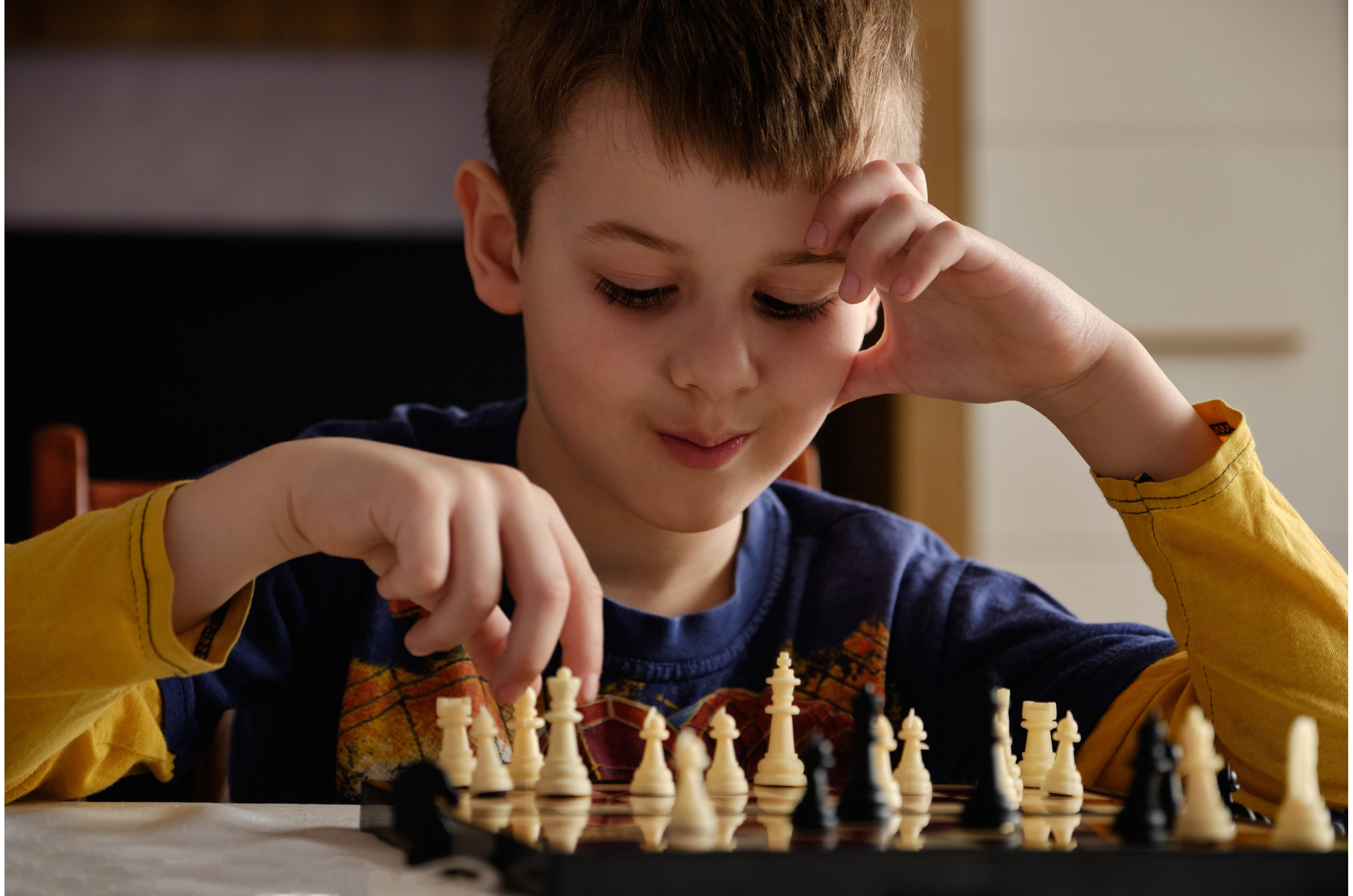 Cute little boy plays chess, a School & Education Photo by Rohan ...