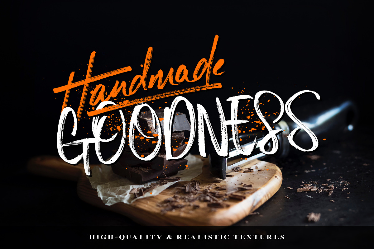 Russell Brush Script Font, a Script Font by Tom Chalky