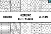 Geometric Patterns Pack, a Pattern Graphic by 3Y_Design
