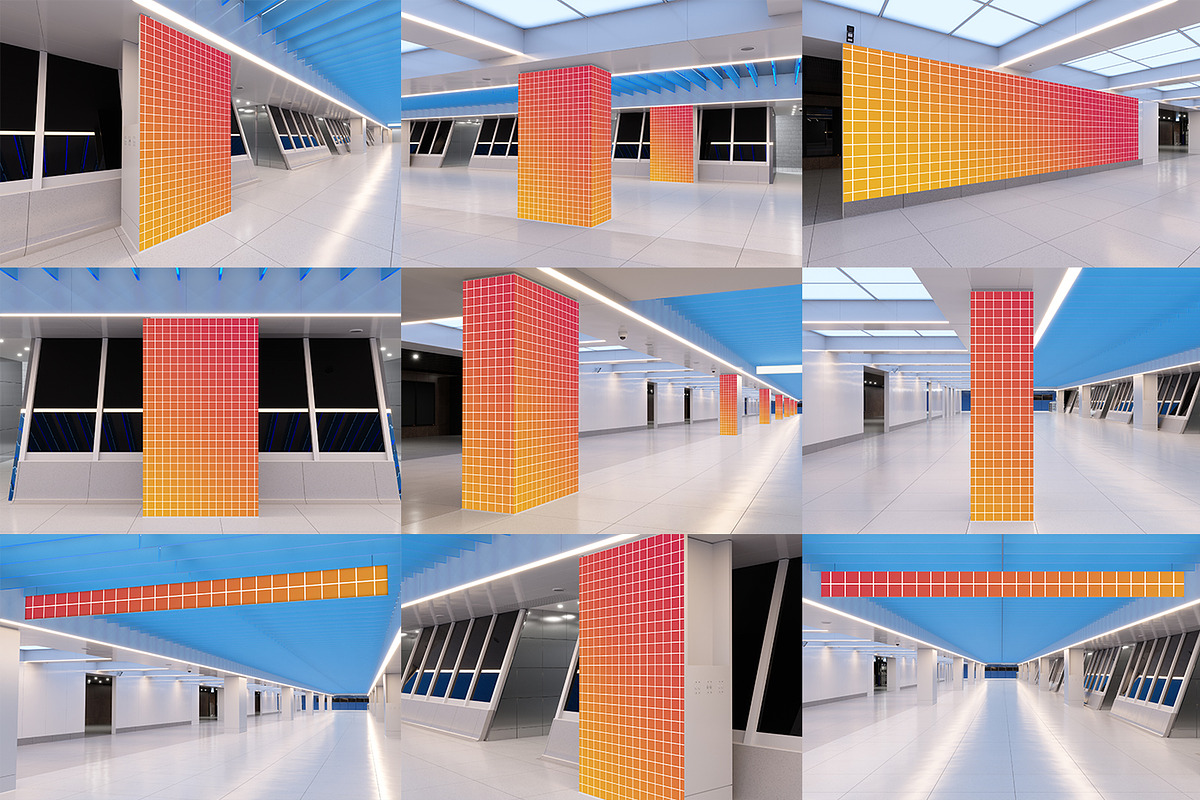 Navigation / Wayfinding Mock-up, a Product Mockup by GK Creative