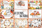Autumn BUNDLE 8 in 1. Watercolor | Graphic Objects ~ Creative Market