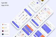 Split Bill App UI Kit | UI Kits and Libraries ~ Creative Market
