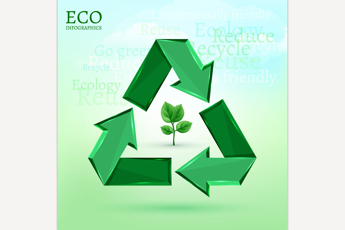 Recycle Sign, an Education Illustration by Anna's Shop