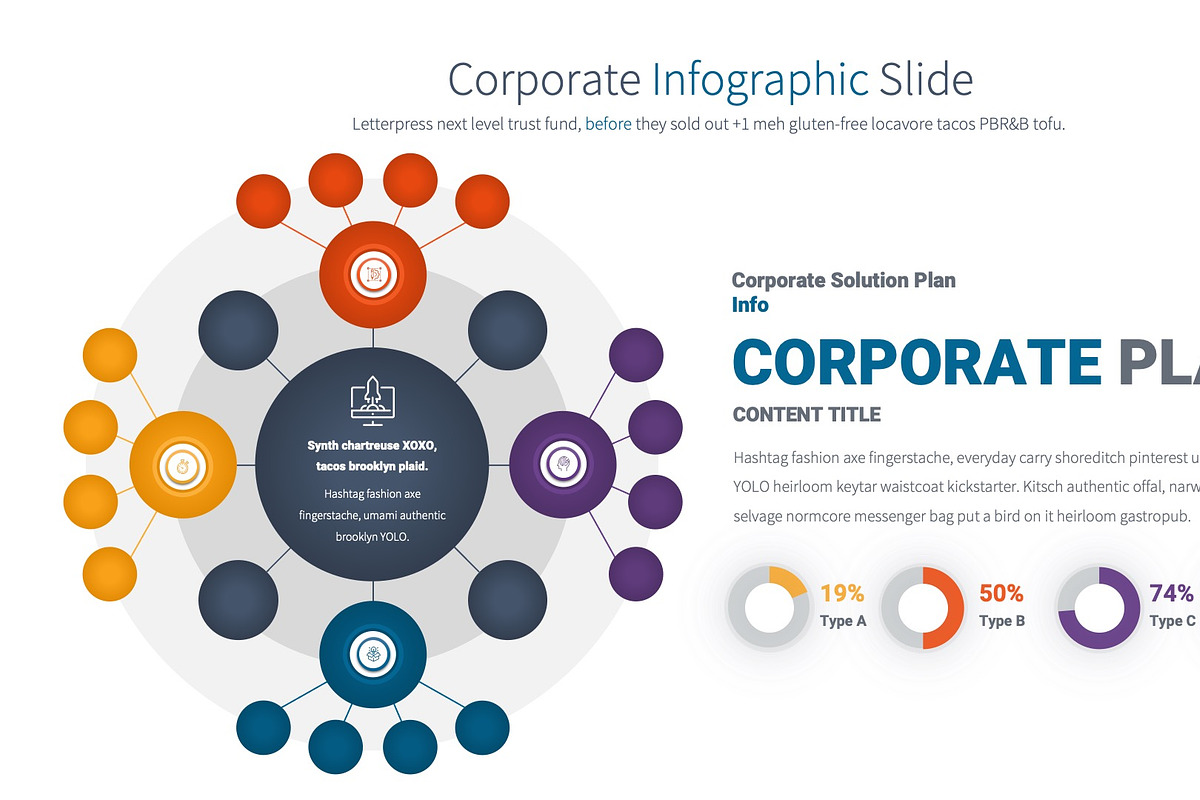 Corporate PowerPoint Infographics, a Presentation Template by Pulsecolor