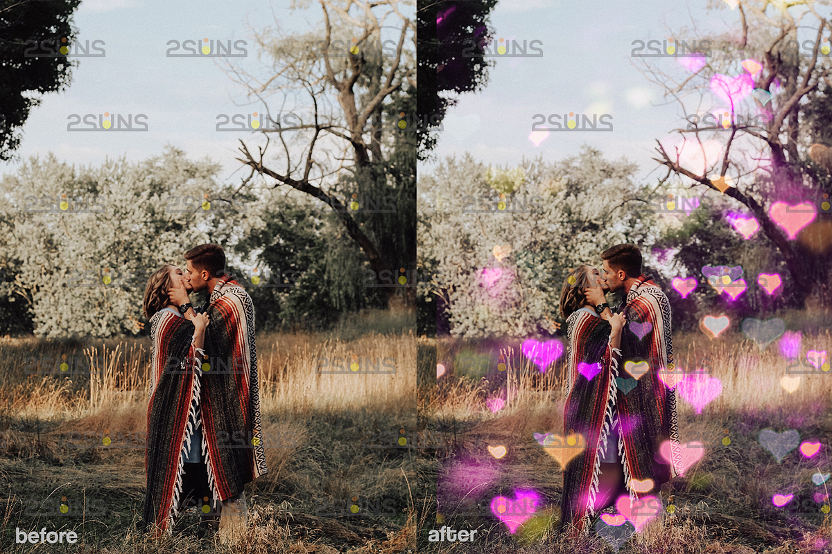 Heart Bokeh Photo overlays